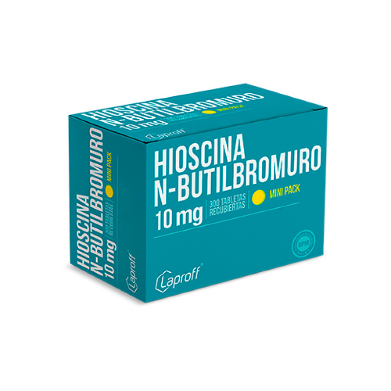 Hioscina N-Butilbromuro 10mg Caja X 300 Tabletas – Laproff - Medicentro ...
