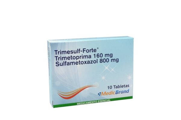 Trimesulf Forte (Sulfametoxazol + Trimetoprima) Caja X 10 Tabletas ...