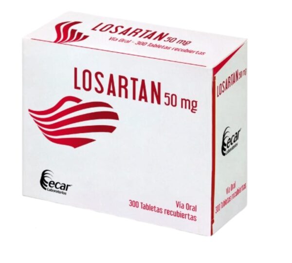 Losartan 50 Mg Caja x 300 Tabletas Recubiertas – Ecar - Medicentro ...