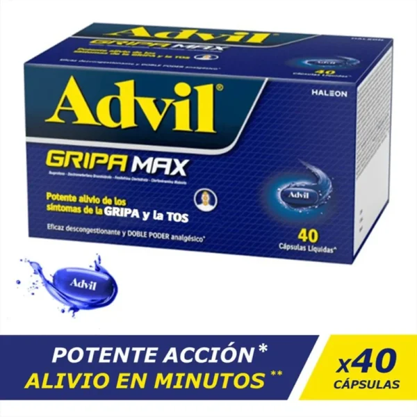 Advil Gripa Max (Clorfeniramina Maleato + Dextrometorfano + Fenilefrina ...